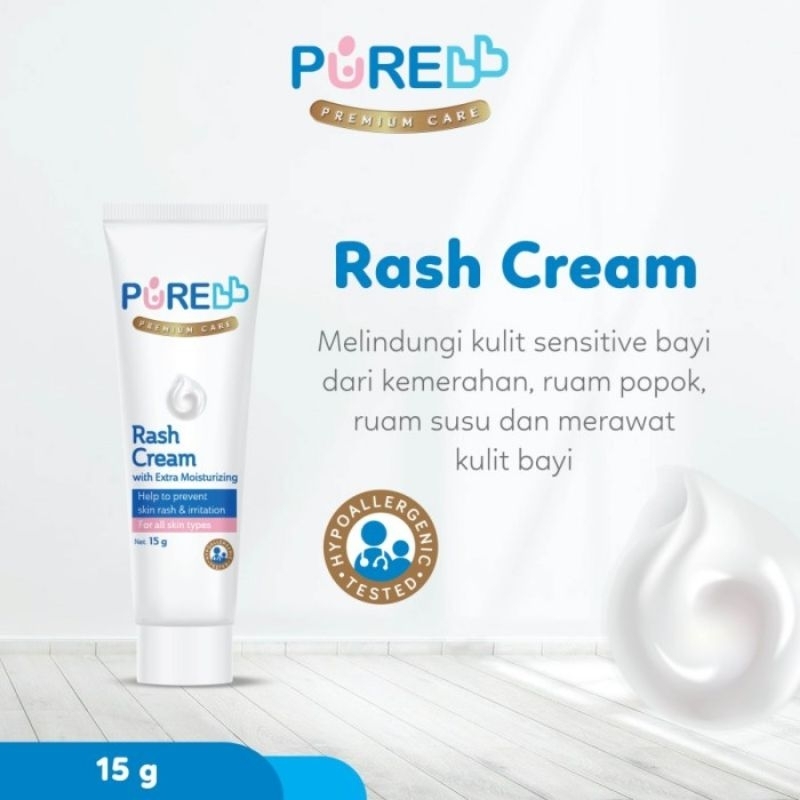 Jual PURE RASH CREAM with moisturizer 15 Gram | Shopee Indonesia
