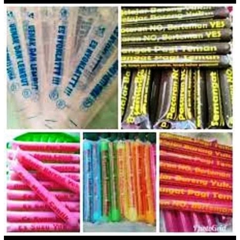 Jual campur WARNA 500Gram plastik es mambo spidol sablon murah | Shopee ...