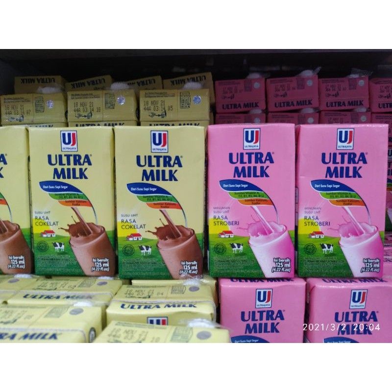 Jual Susu UHT Ultra Milk 125 ml 1 pcs | Shopee Indonesia
