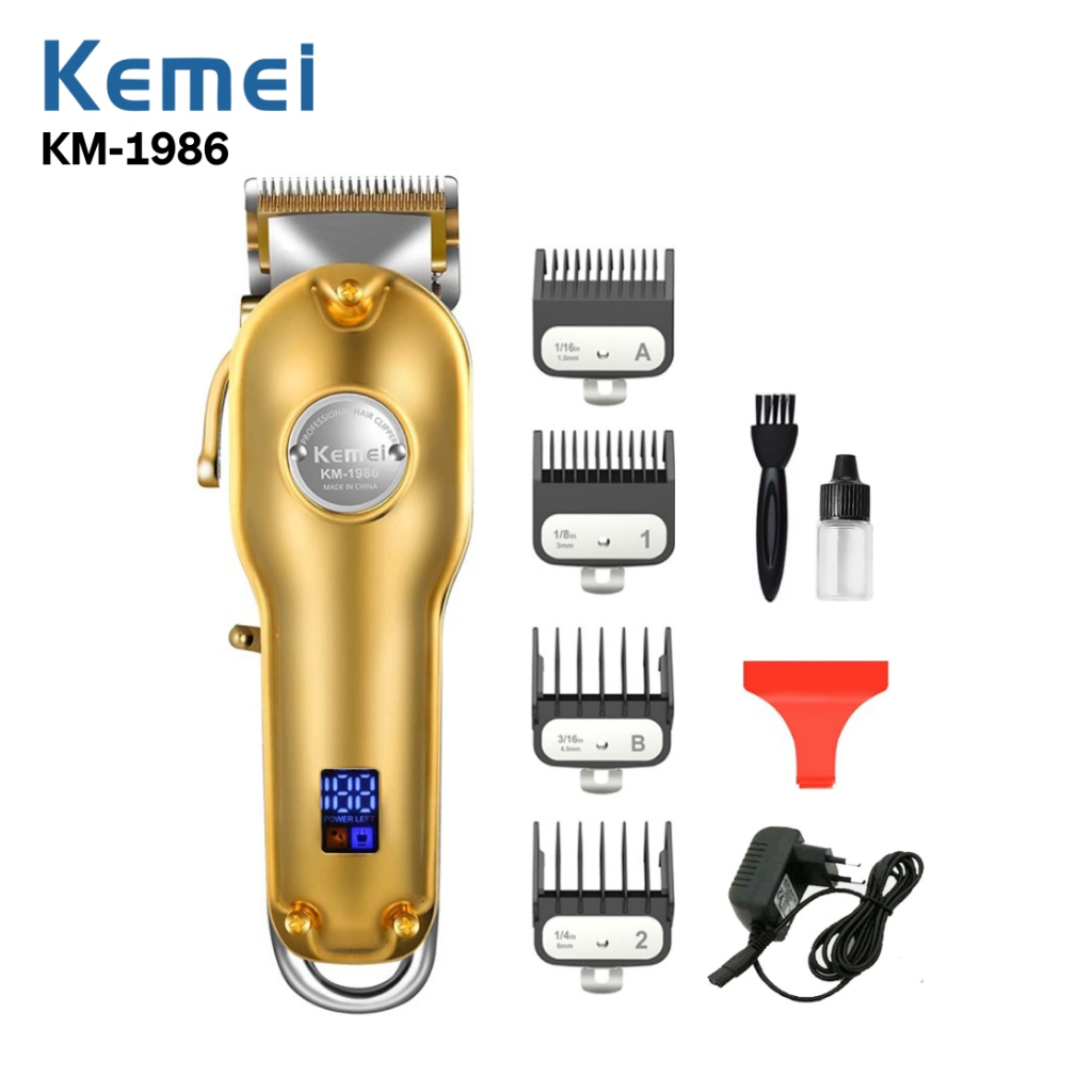 Jual KEMEI - Alat Cukur Rambut Elektrik KM 1986 Hair Clipper Original | Shopee Indonesia