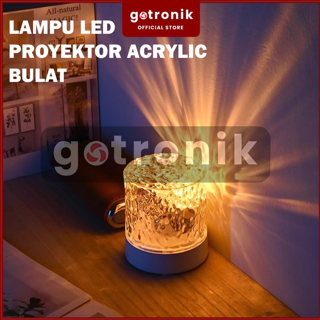 Jual Lampu Led Proyektor Acrylic Crystal Aurora Dekorasi Lampu Meja 16 ...