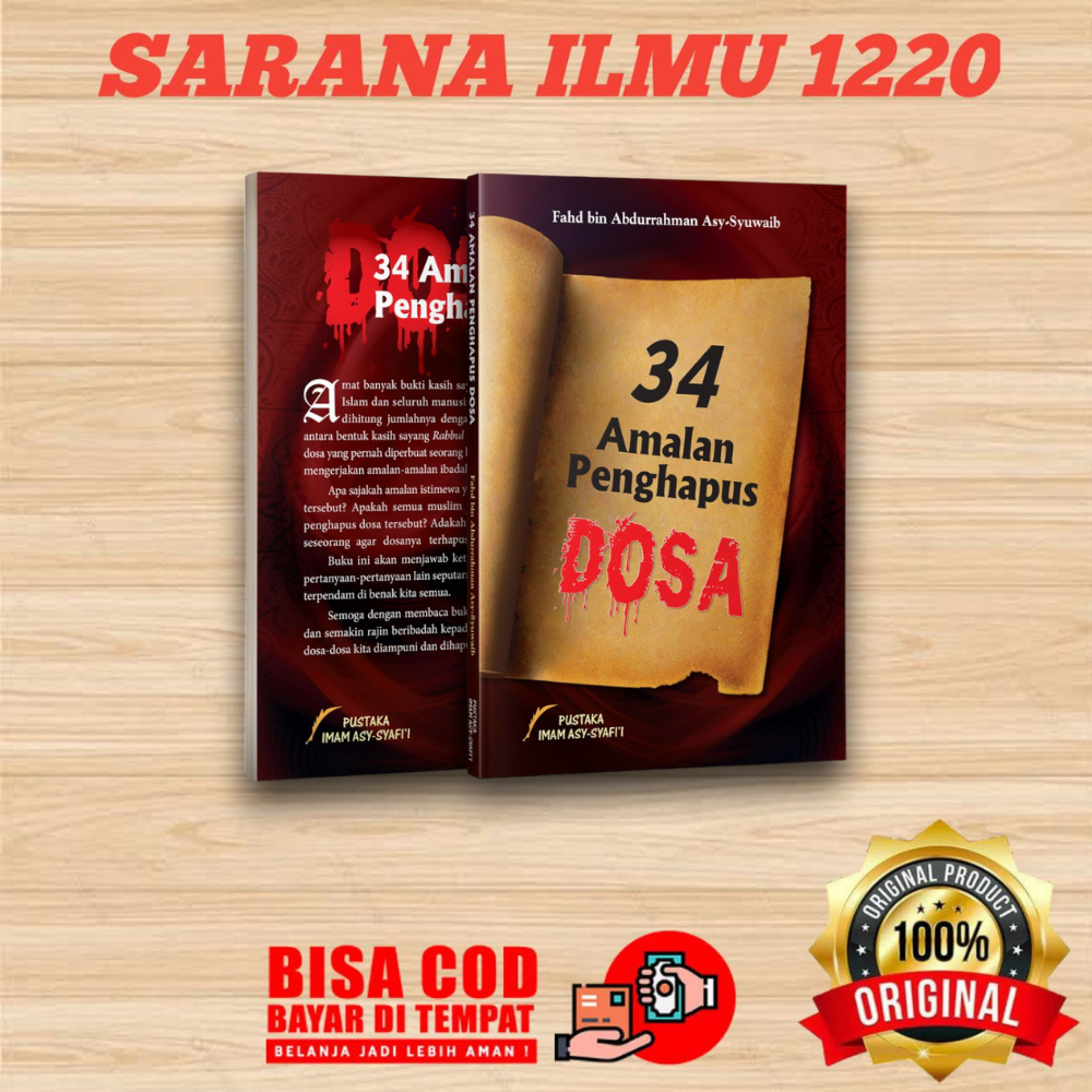 Jual PUSTAKA IMAM SYAFII | 34 Amalan Penghapus Dosa | Amal penghapus Dosa | Shopee Indonesia