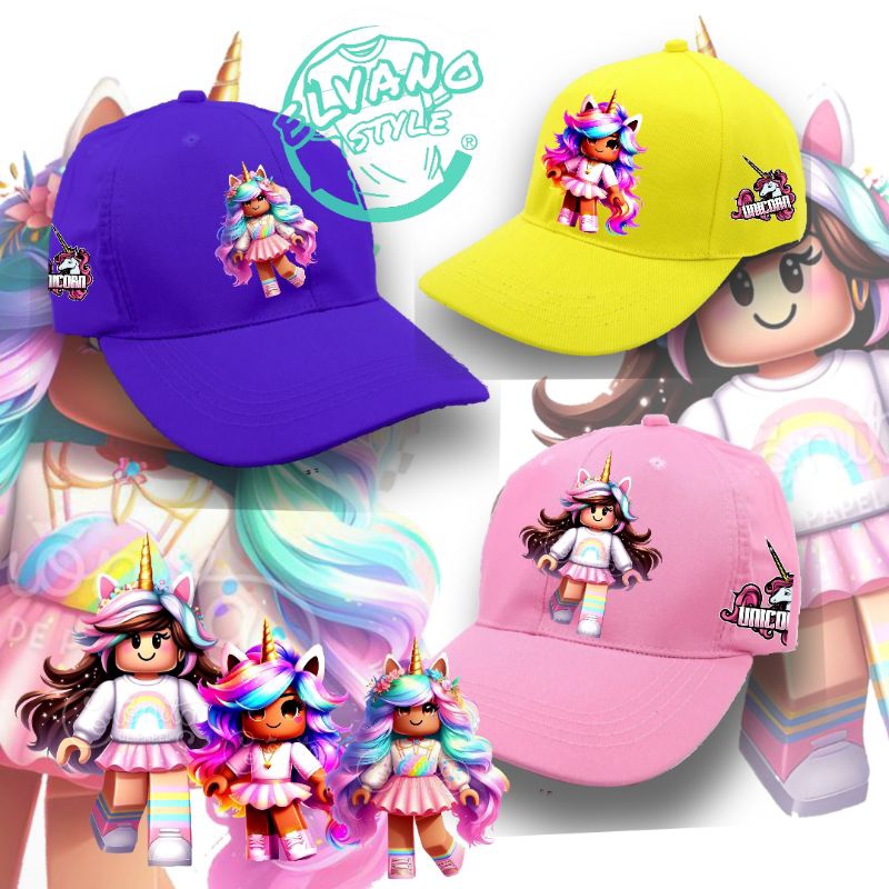 Jual Topi anak roblox girls/Topi Anak Roblox Unicorn | Shopee Indonesia