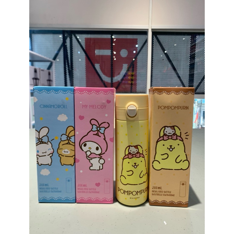 Jual Miniso Sanrio characters Insulated Bottle with Auto Flip Lid ...