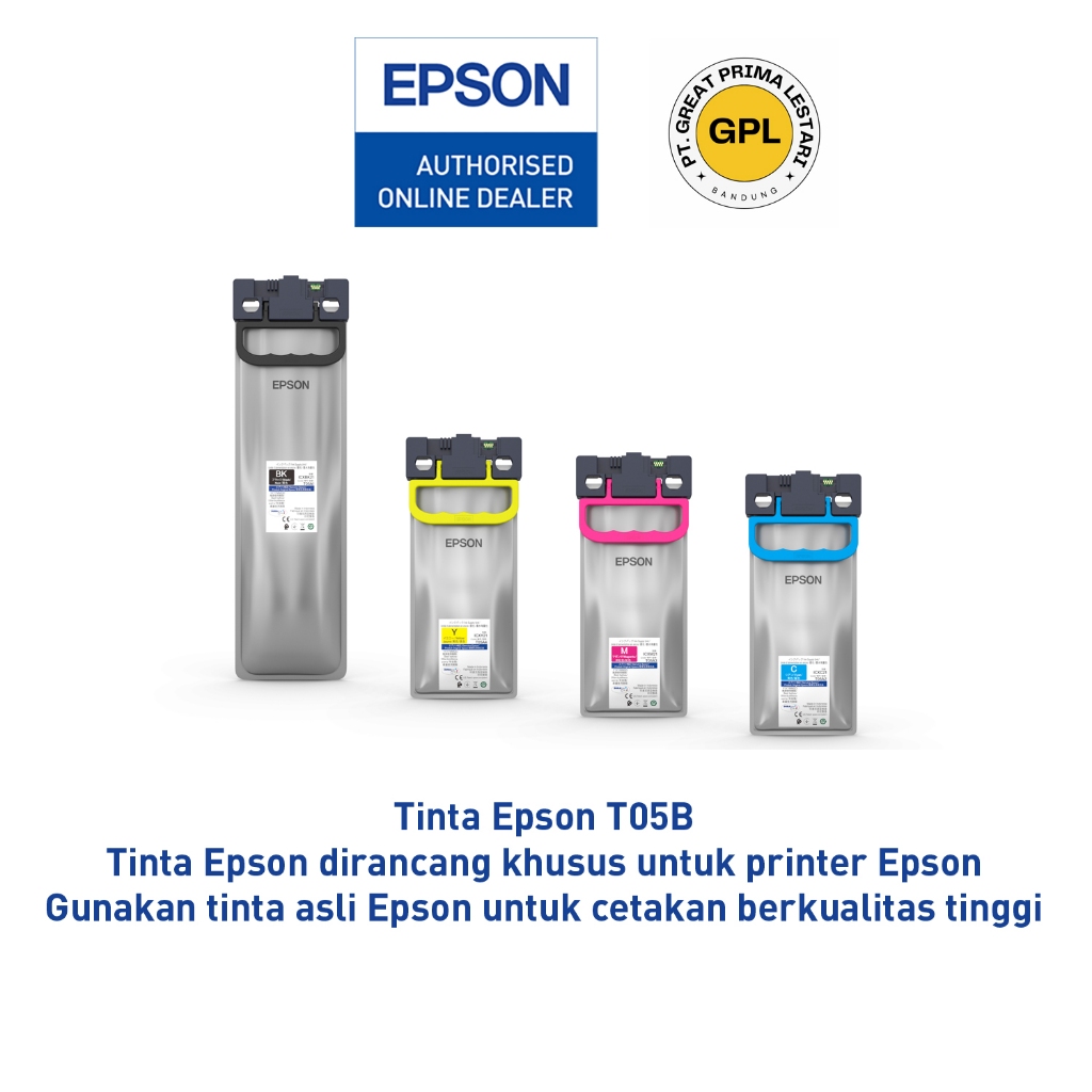 Jual Tinta Epson T05B T05 B T-05B Colour High Capacity - Tinta Printer ...