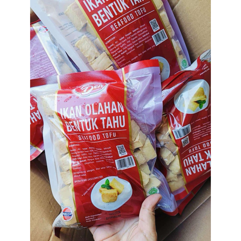 Jual PAK DEN TOFU 500 gram olahan ikan bentuk tofu | Shopee Indonesia