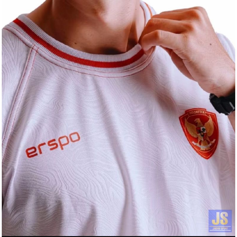 Jual jersey timnas indonesia ERSPO warna putih kualitas GO logo garuda ...