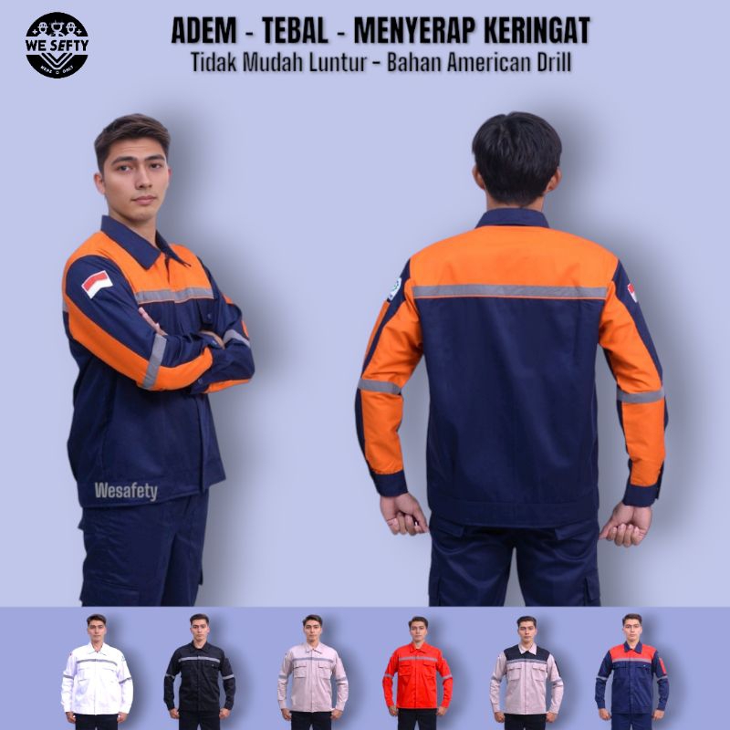 Jual DONGKER OREN - Workware & Uniform Atasan Baju seragam kerja Lengan ...