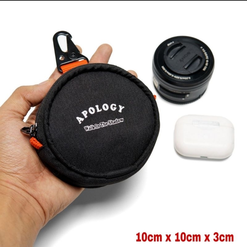 Jual Apology Coin Pouch Airpods Bag | Walk In The Shadow Black | Shopee ...