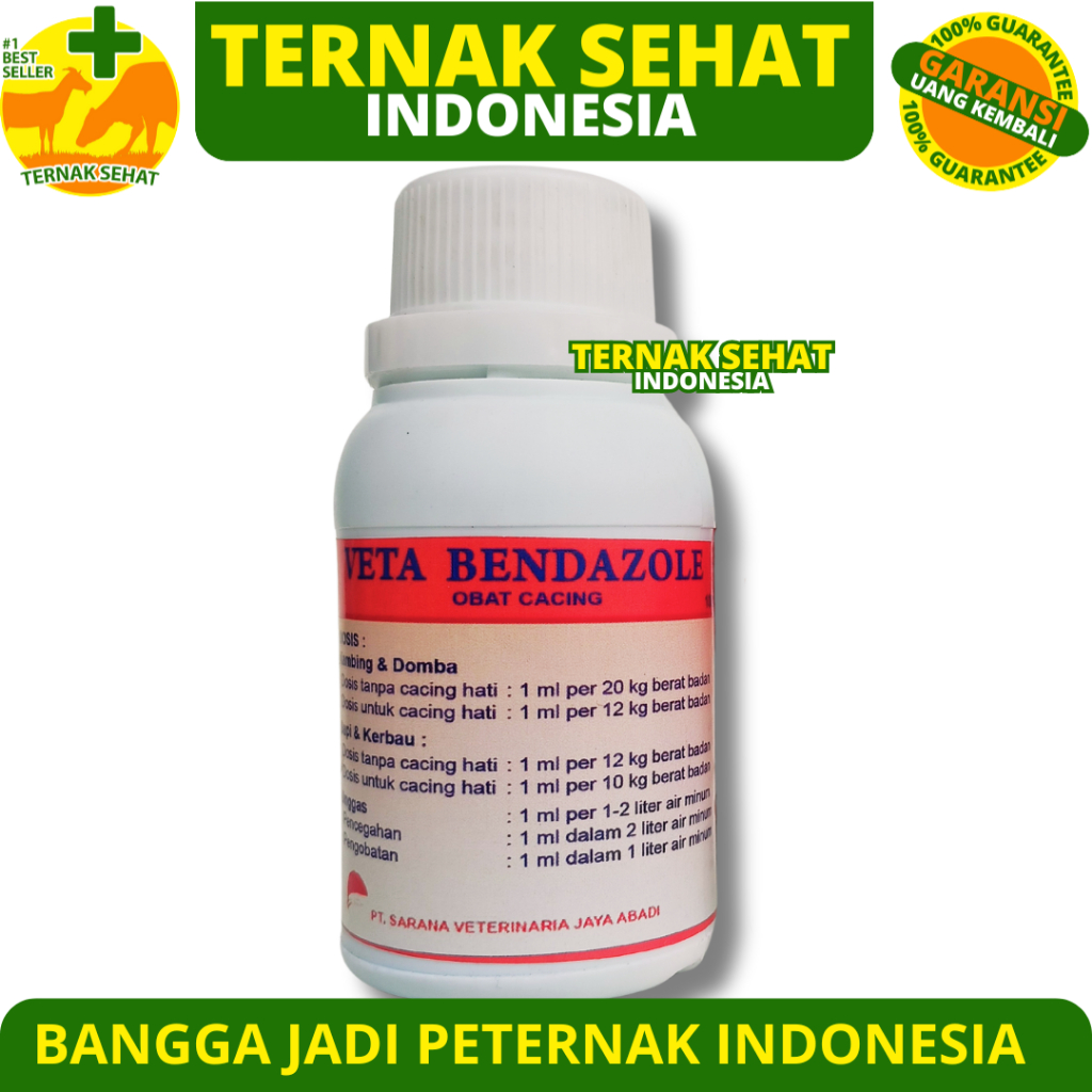 Jual VETA BENDAZOLE 100ML - Obat Cacing Ternak - Obat Cacing Sapi ...