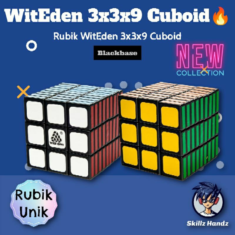 Jual Rubik WitEden 3x3x9 Cuboid (Blackbase) Rubik Unik | Shopee Indonesia