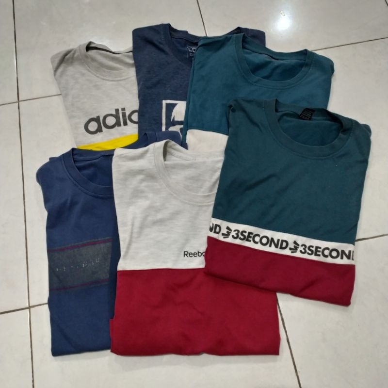 Jual Baju kaos bekas second pernah dipakai masih layak Baju random ...