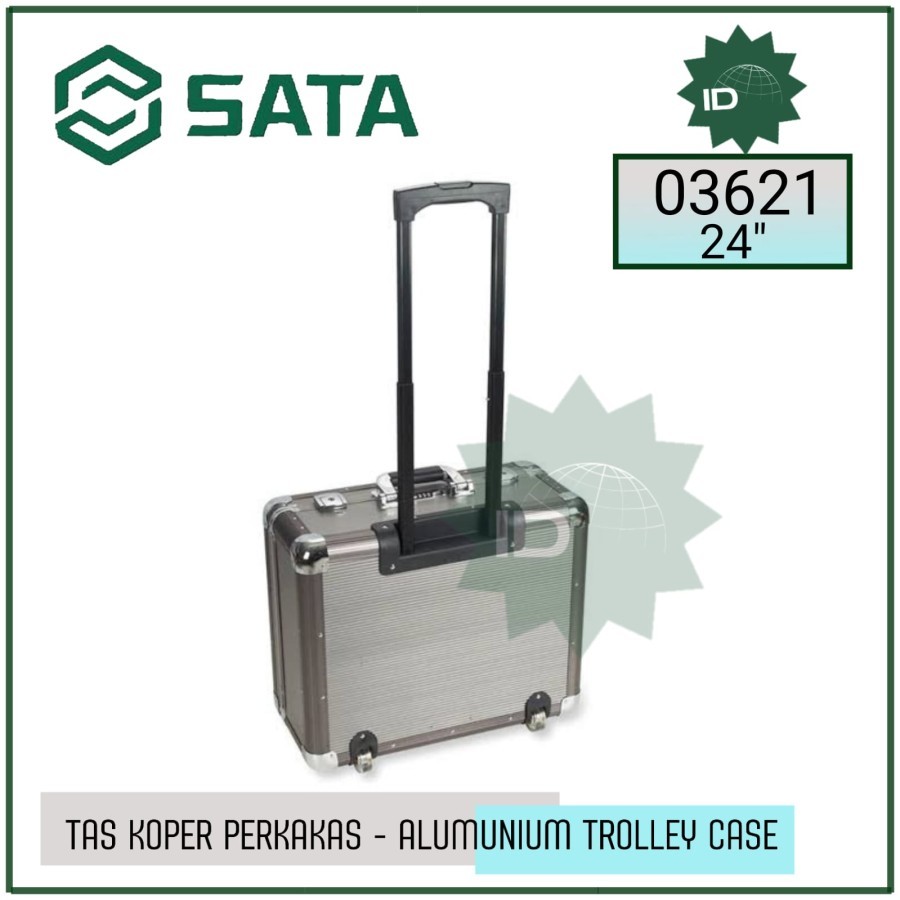 Jual Tas Koper Perkakas Kosong 24" Aluminum Trolley Case 03621 Sata ...