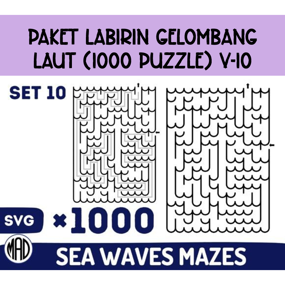 Jual Paket LABIRIN GELOMBANG LAUT (1000 Puzzle) V-10 | Shopee Indonesia