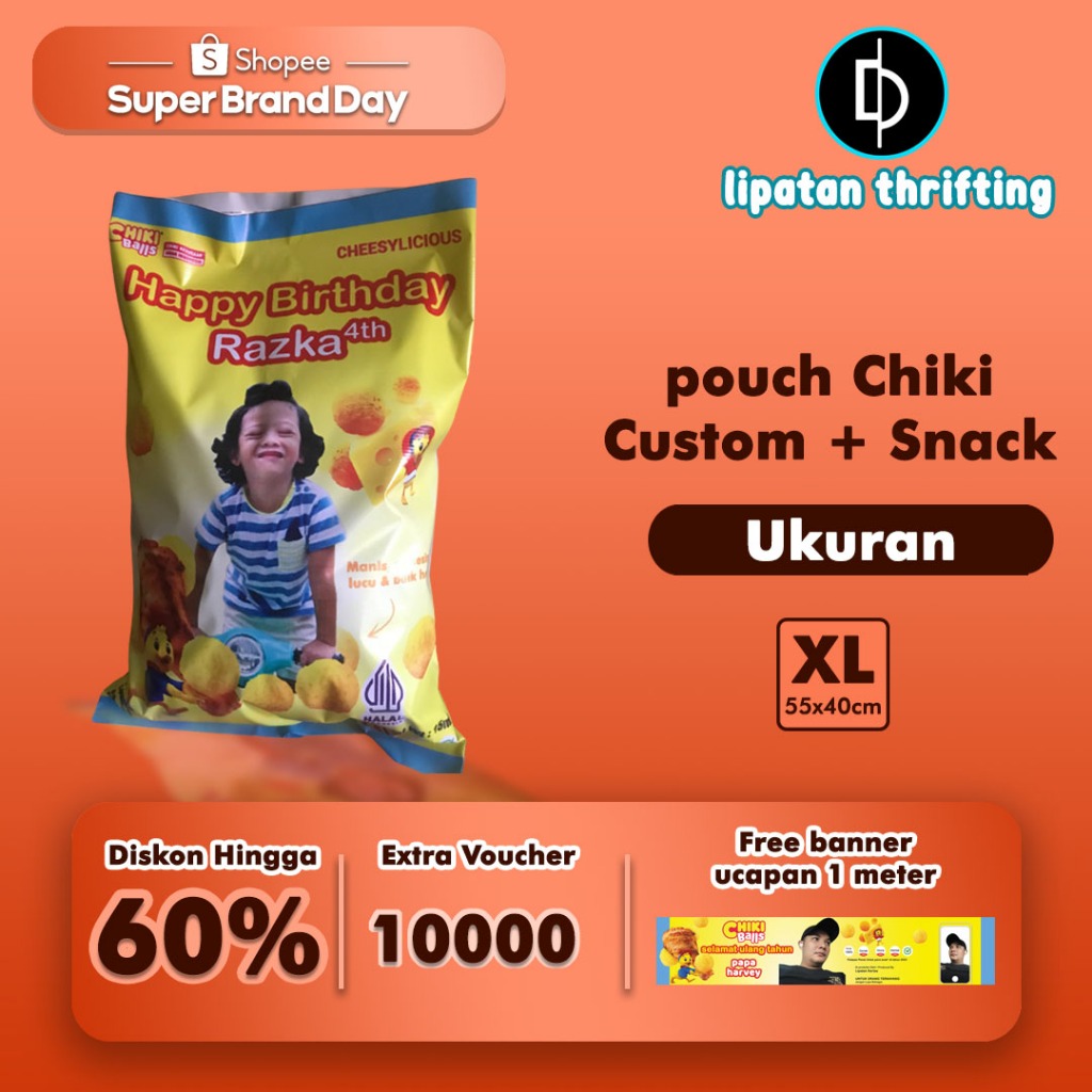 Jual (1 HARI JADI) CHIKI JUMBO + Snack isi 25-30 pcs | Shopee Indonesia