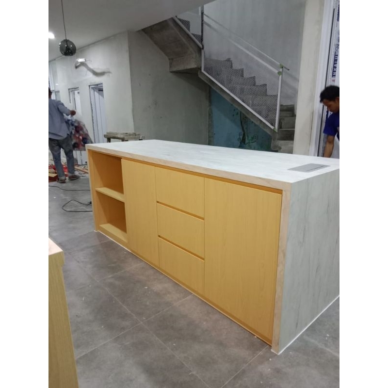 Jual Meja Dapur Kitchen Island HPL | Shopee Indonesia