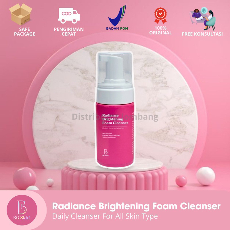 Jual BG SKIN - (Cuci Muka) RADIANCE BRIGHTENING FOAM CLEANSER | Shopee ...