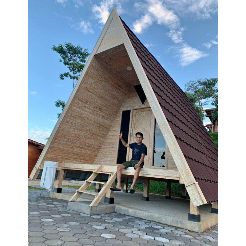 Jual Rumah Kayu Segitiga Minimalis | Shopee Indonesia