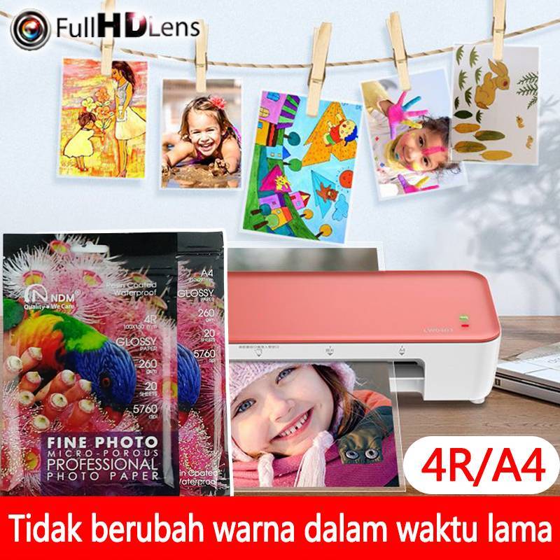 Jual NDM Kertas Foto Glossy A4 Resin Coated (RC) 260Gsm | Shopee Indonesia