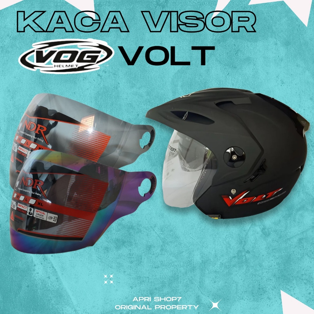 Jual kaca Visor helm VOG VOLT NDR ClearView – Kaca Helm NDR Anti-Silau ...