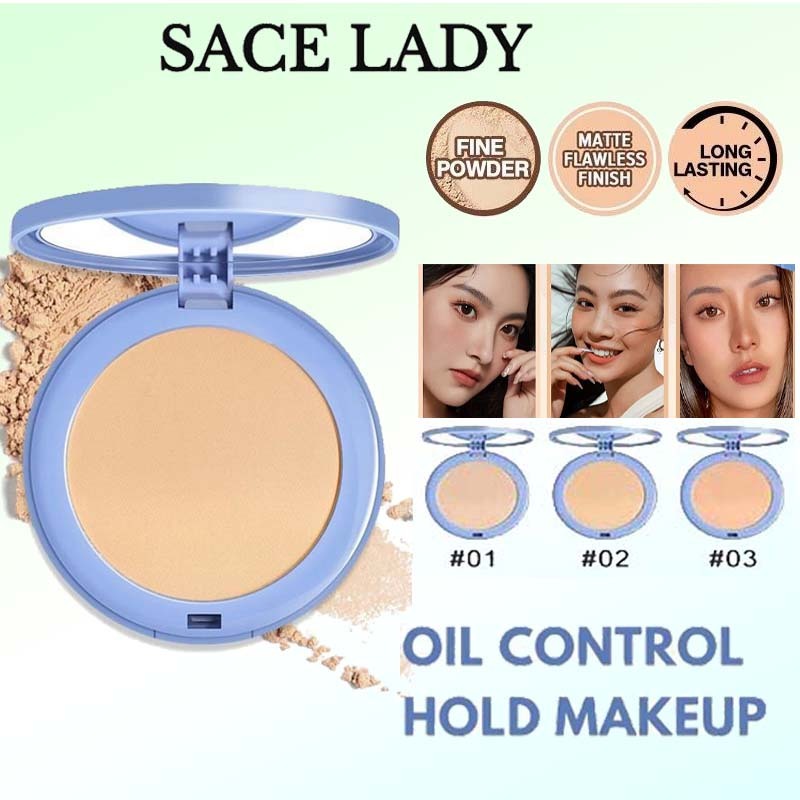 Jual 【COD ORI】SACE LADY Compact Powder/Bedak Oil Control Face Powder ...