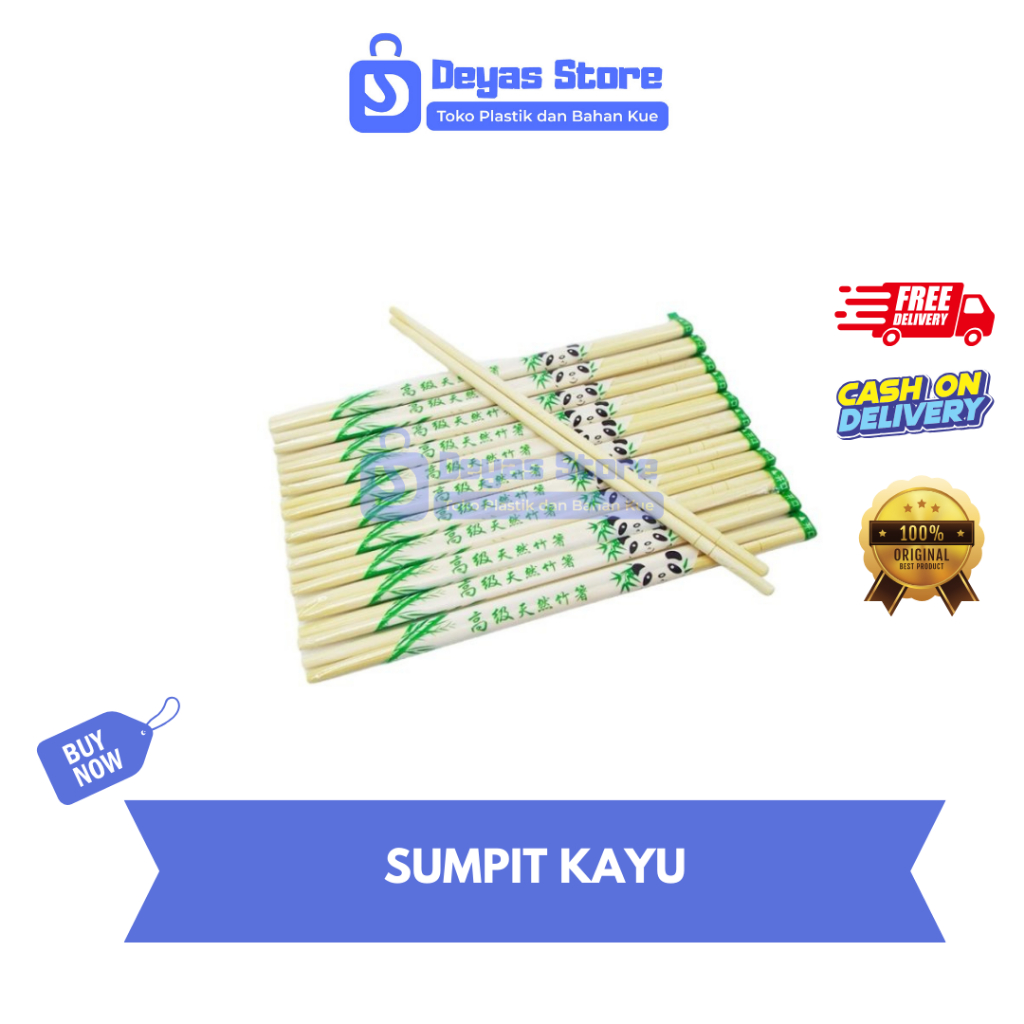 Jual SUMPIT KAYU PANDA ISI 50PASANG | Shopee Indonesia