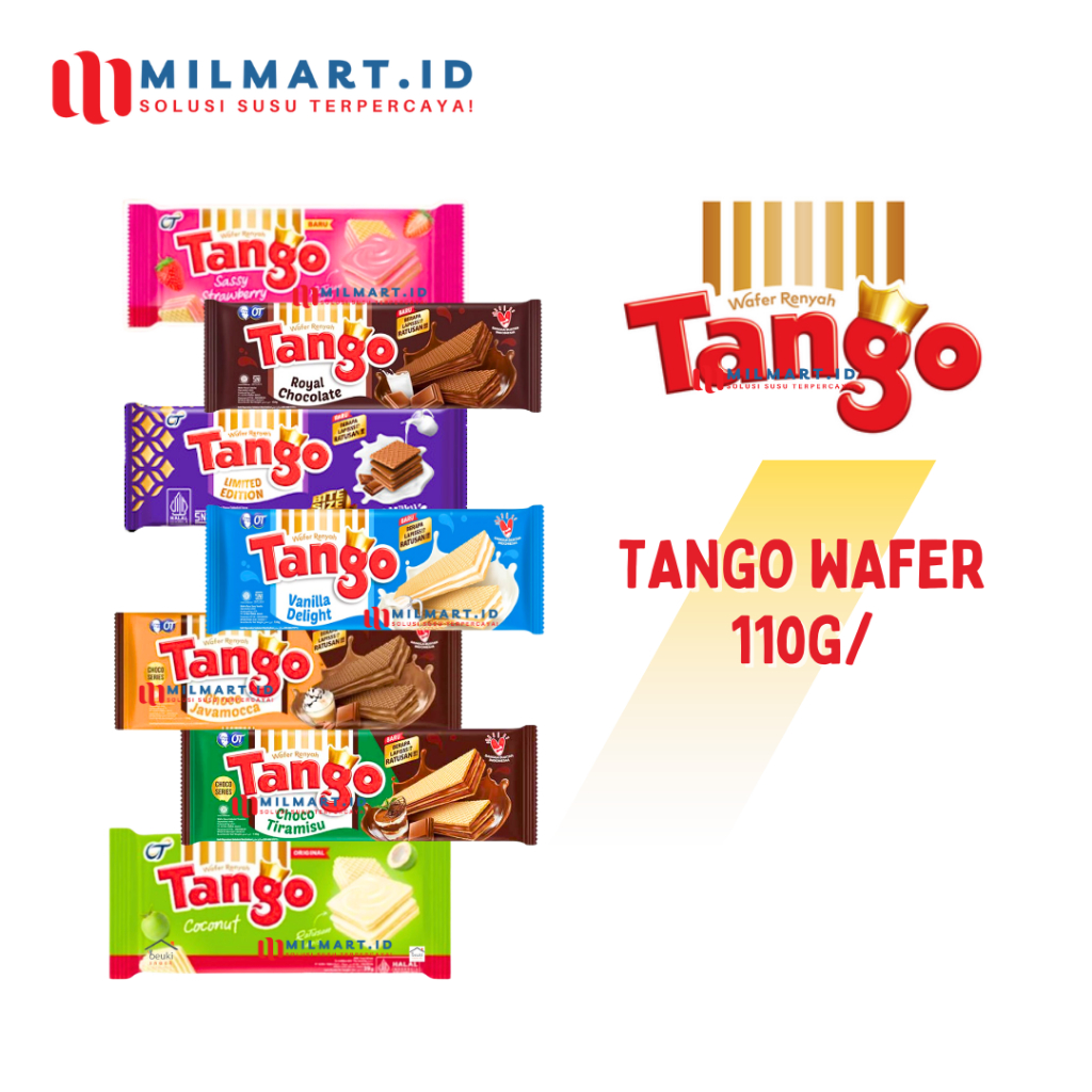 Jual TANGO WAFER BISCUIT 110G CHOCO JAVA TIRAMISU VANILLA CAMILAN ...