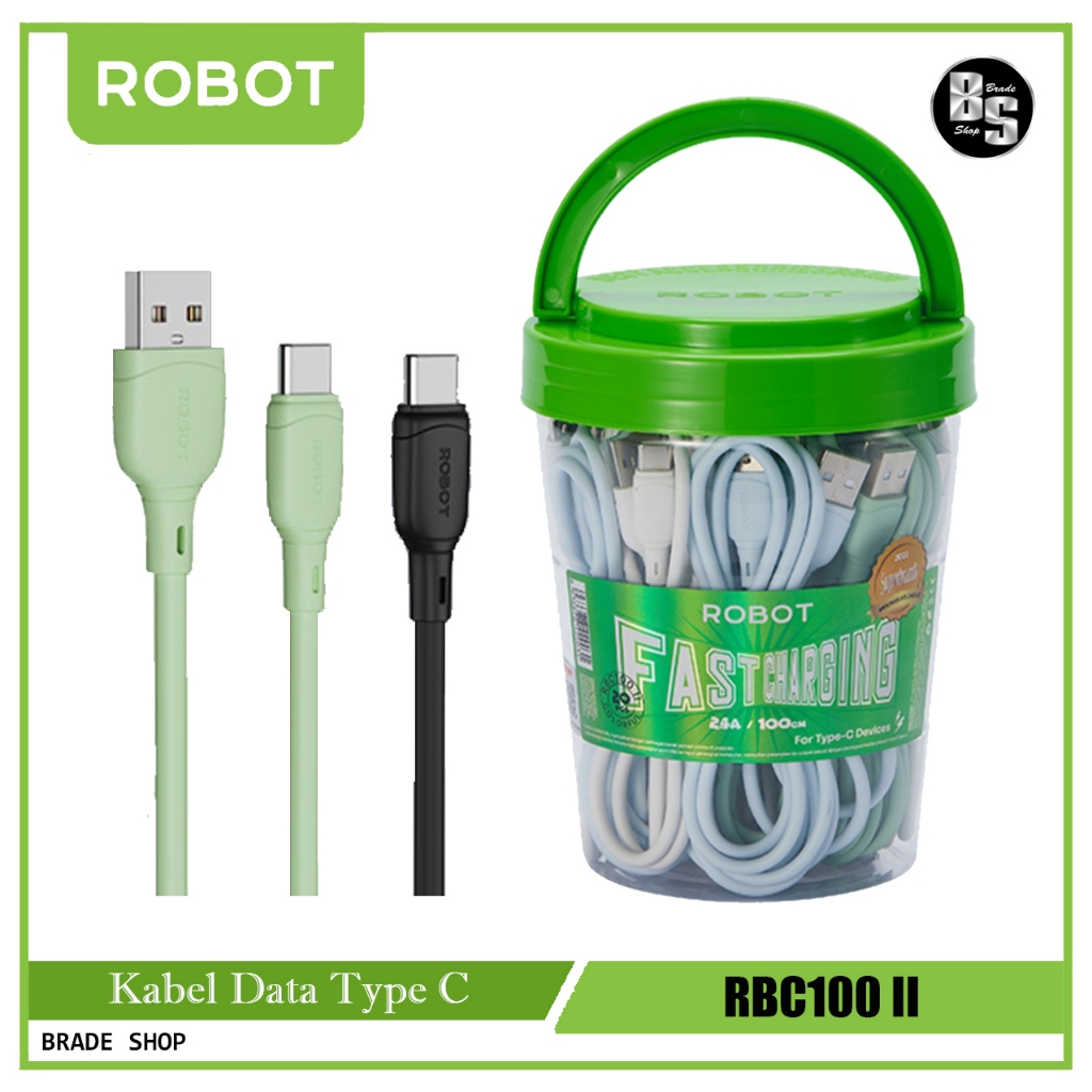 Jual Kabel Data Robot RBC100S For Micro Android Type C 100 cm 2A RBM100 ...