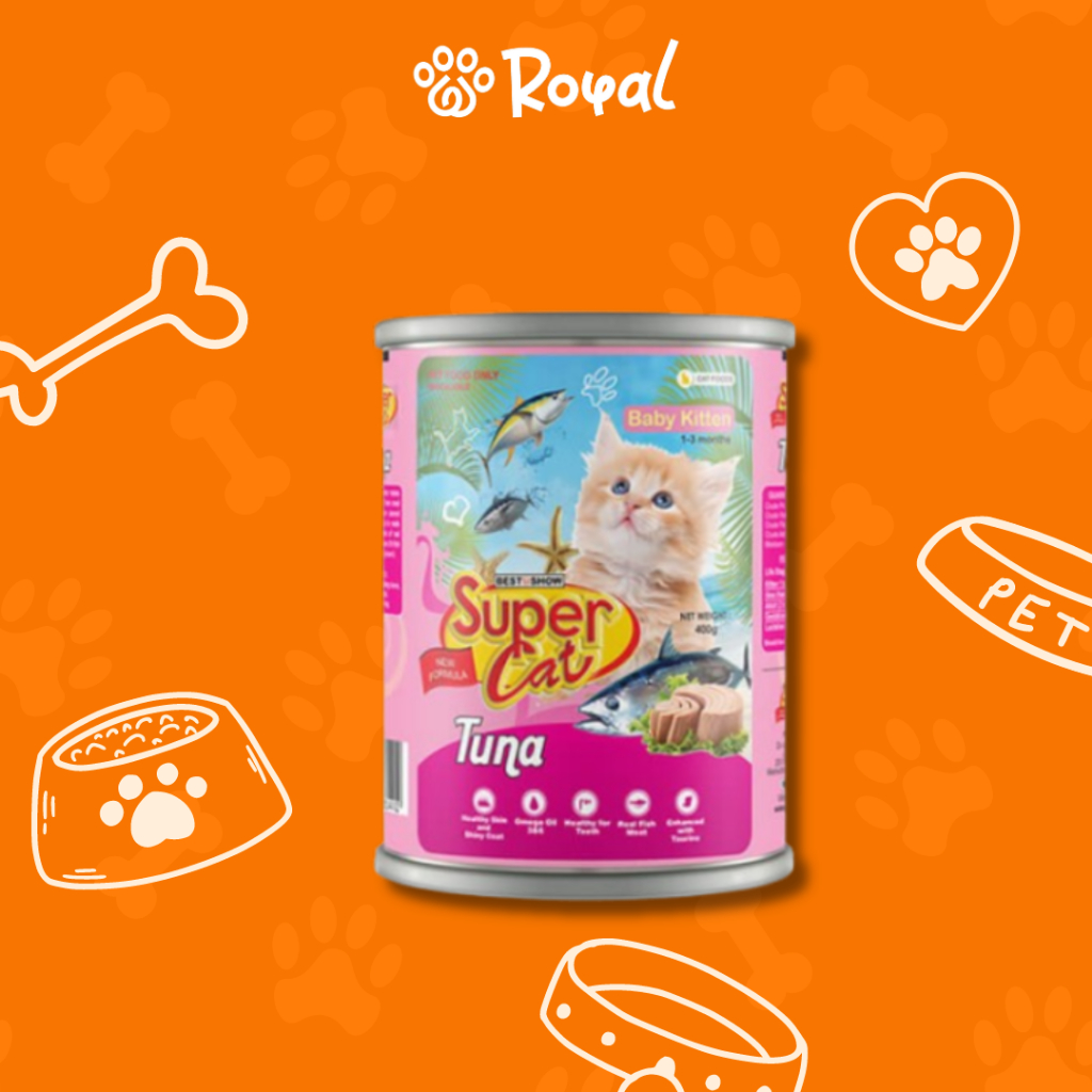Jual SUPERCAT Can Baby Kitten Tuna 400gr Makanan Kucing Kaleng | Shopee ...