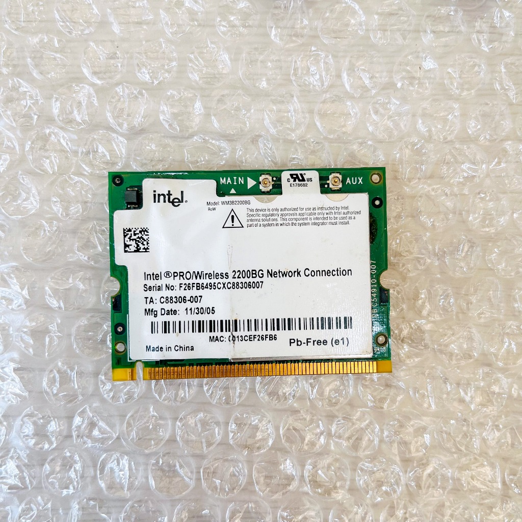 Jual Wifi Card Intel Wireless 2200BG Mini PCI WLAN Adapter | Shopee ...