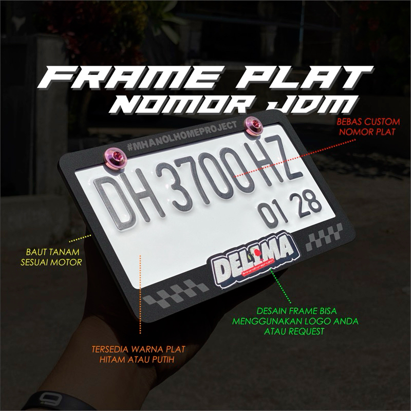 Jual Frame Plat Nomor JDM semua motor | Shopee Indonesia