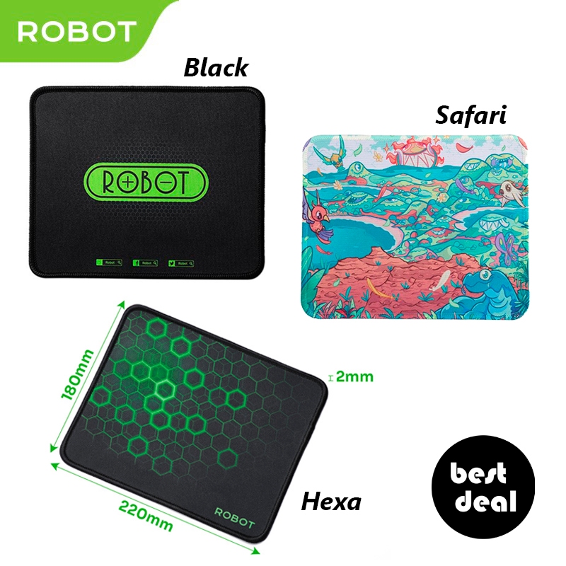 Jual MousePad Robot RP01 Safari / Black / Hexa - Robot MP01 Mouse Pad ...
