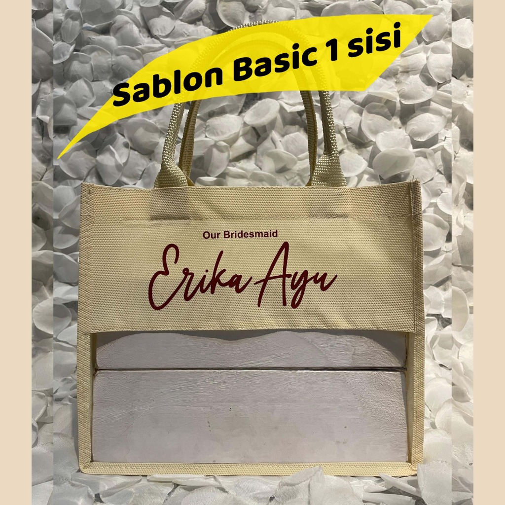 Jual Custom Tas Sovenir Nikah-Tas Hampers Promosi-Tas Bridesmaid-Sablon ...