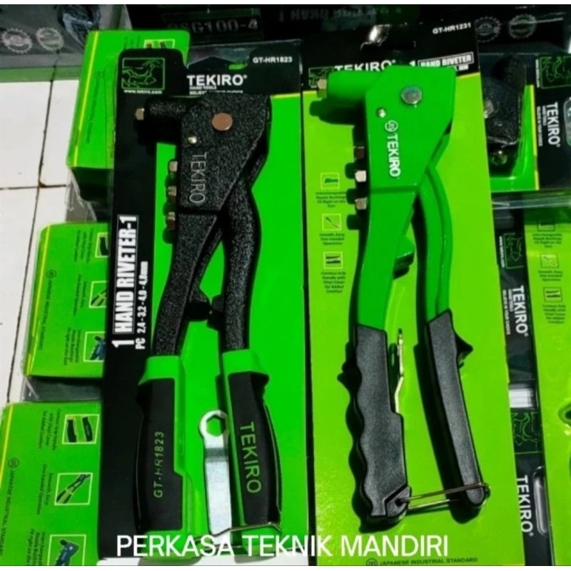 Jual Tang Paku Rivet TEKIRO - Tang Rivet Tangan- Hand Riveter - Hijau ...