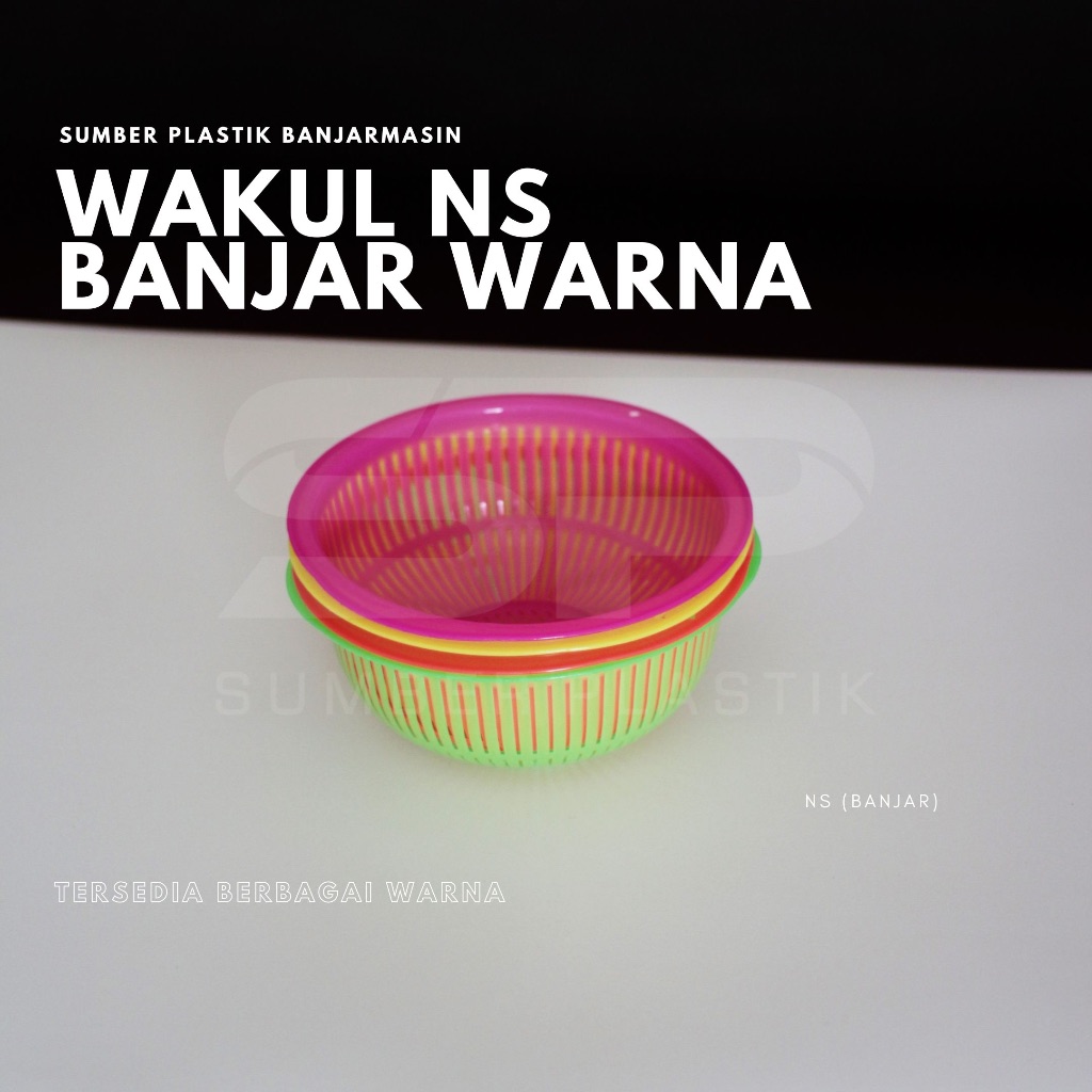 Jual Bakul Banjar NS Wakul Bulat Warna Hajatan Plastik Wadah Buah Sayur ...