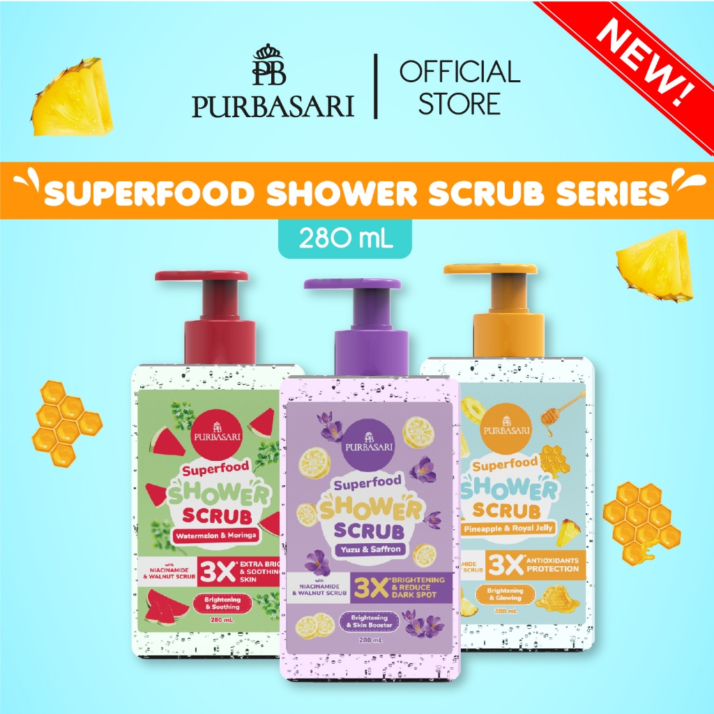 Jual Purbasari Superfood Shower Scrub Series / Sabun Mandi | Shopee ...