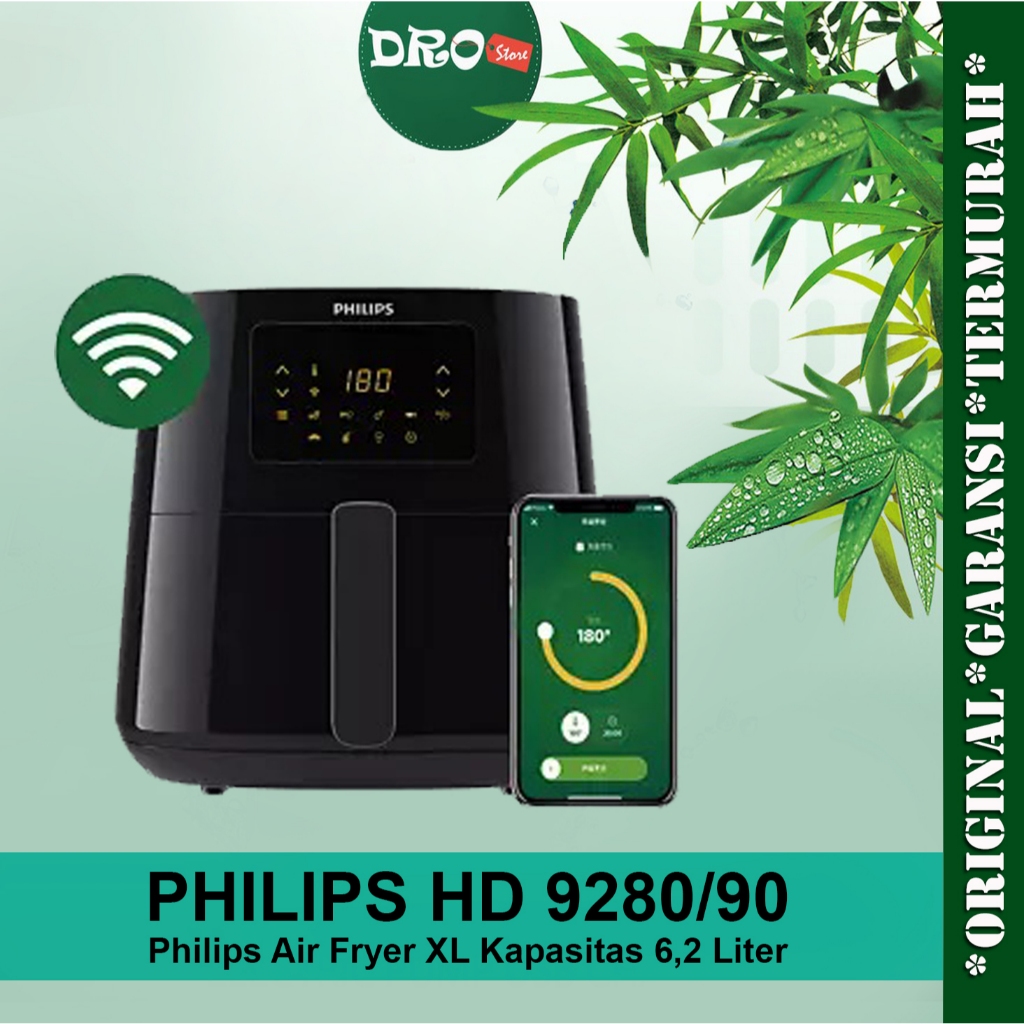Jual Philips HD9280/90 - Philips Air Fryer XL Kapasitas 6,2 Liter HD ...