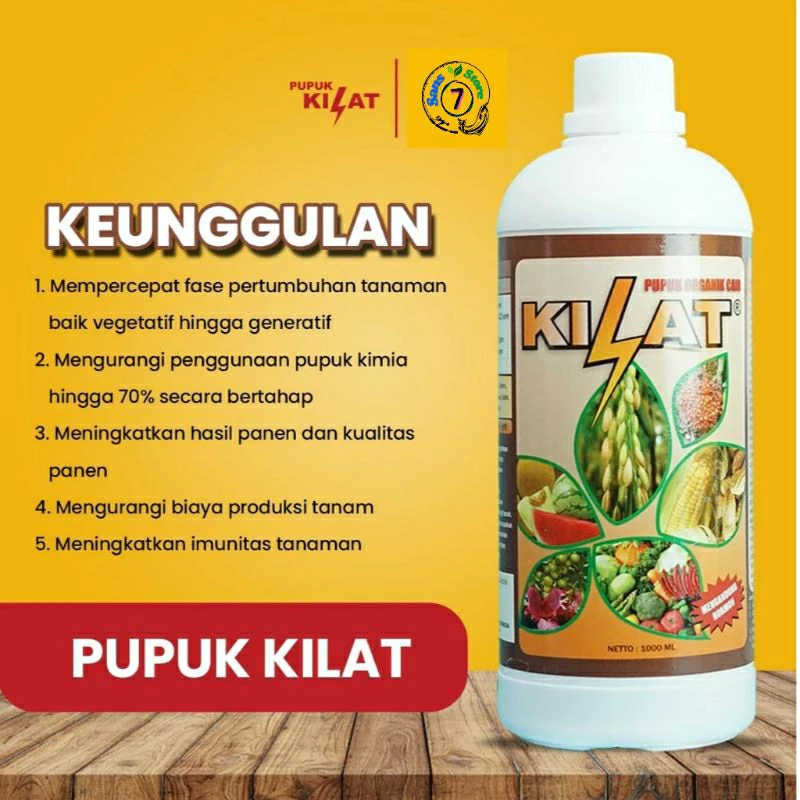 Jual Pupuk Pelebat Buah Organik Cair KILAT mengandung hormon . isi 1 liter ORIGINAL | Shopee ...