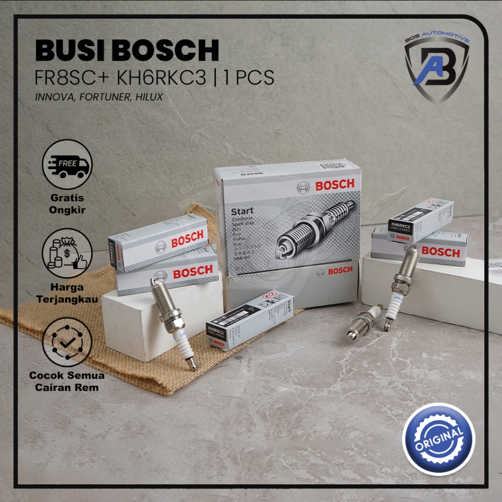 Jual Busi BOSCH Mobil Innova Fortuner Hilux FR8SC+ KH6RKC3 Spark Plug ...