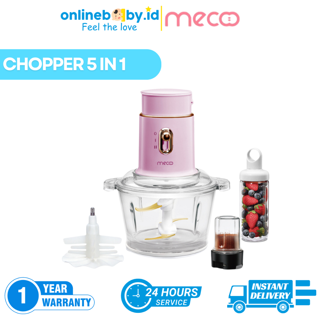 Jual Mecoo Most Aesthetic 5 in 1 Antibacterial Odorless Chopper 250 Low ...
