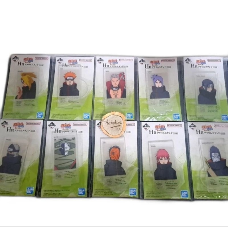 Jual Set Ichiban Kuji Acrylic Stand Naruto Shippuden Akatsuki (set of ...