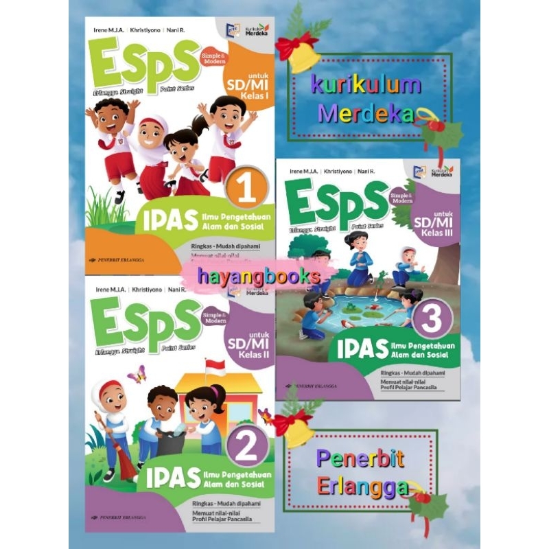 Jual Buku ESPS IPAS Kelas 1 SD Kurikulum Merdeka Penerbit Erlangga | Shopee Indonesia