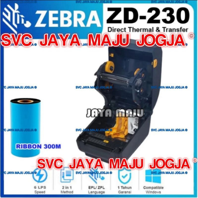 Jual ZEBRA ZD 230T 203 DPI - SPEED 152 MM/S - USB 2.0 || BARCODE ...