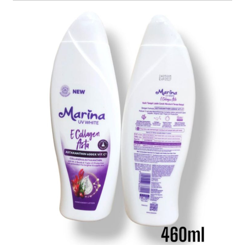 Jual MARINA HANDBODY UV E COLAGEN 460ML | Shopee Indonesia