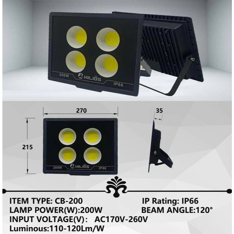 Jual LAMPU SOROT LED COB 200W / LAMPU TEMBAK LED 200 WATT / LAMPU OUTDOOR - 200W PUTIH | Shopee ...