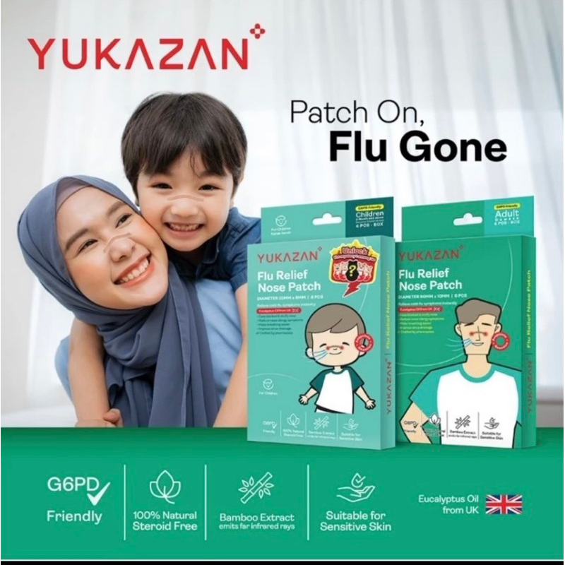 Jual Yukazan Flu Patch | Atasi Pilek Hidung Tersumbat Bayi sampai ...