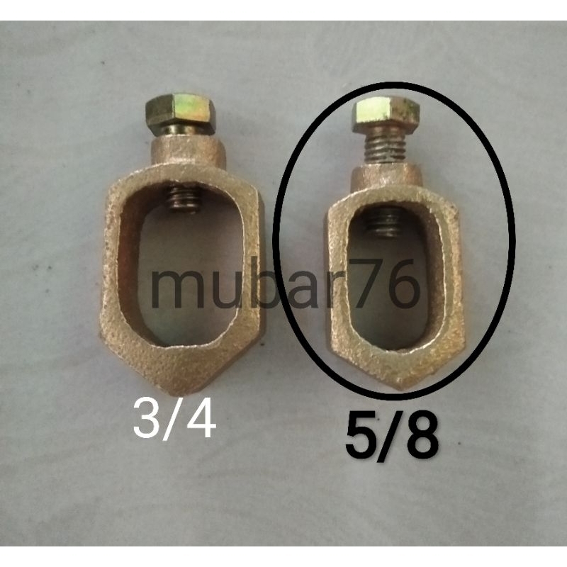 Jual klem cincin rod 5/8 / ground rod grounding clamp | Shopee Indonesia