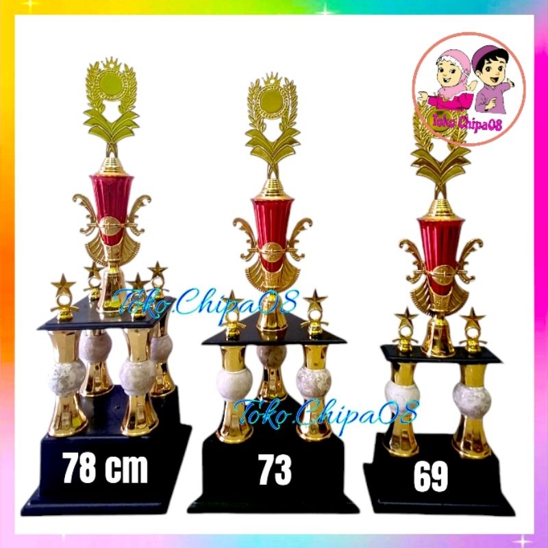 Jual PIALA SET KAKI 432 MARMER KIPAS BESAR / TROPHY MURAH BERKUALITAS ...