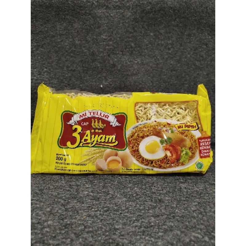 Jual Mie Telor Cap Ayam / Mie Telur Cap 3 Ayam/200g baca deskripsi ...
