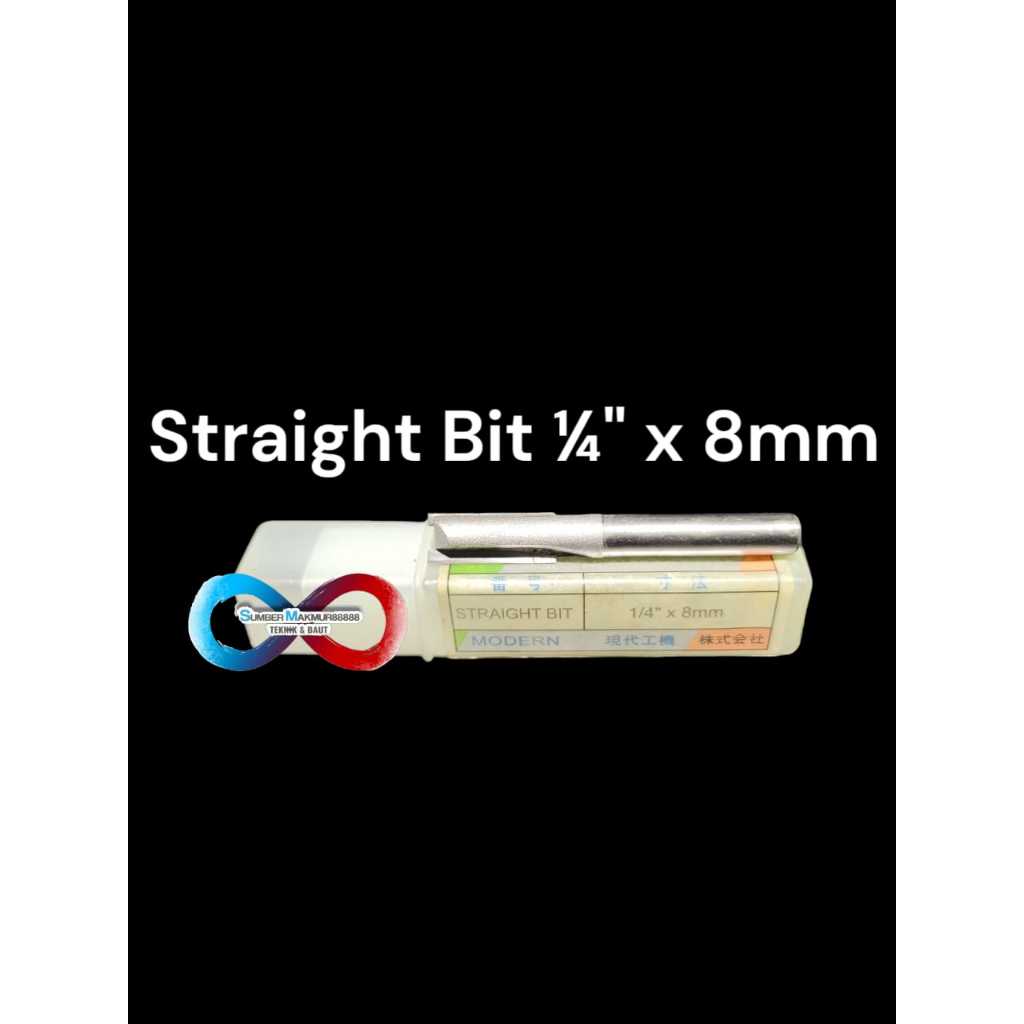 Jual Mata profil / Router straight bit 1/4" x 8mm Modern | Shopee Indonesia